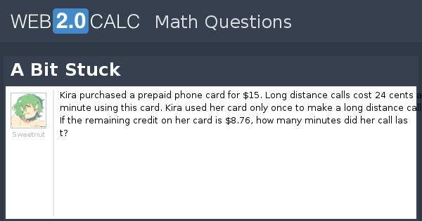 View question - A Bit Stuck