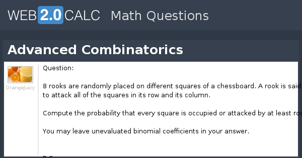 View question - Advanced Combinatorics