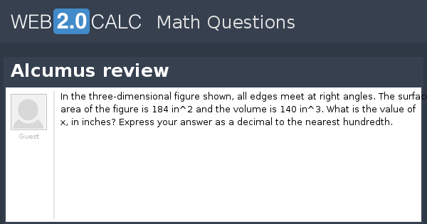 View question - Alcumus review