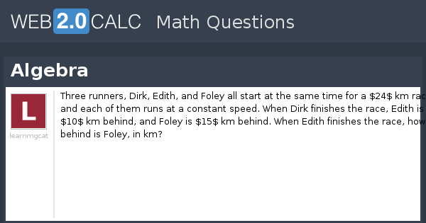 View question - Algebra