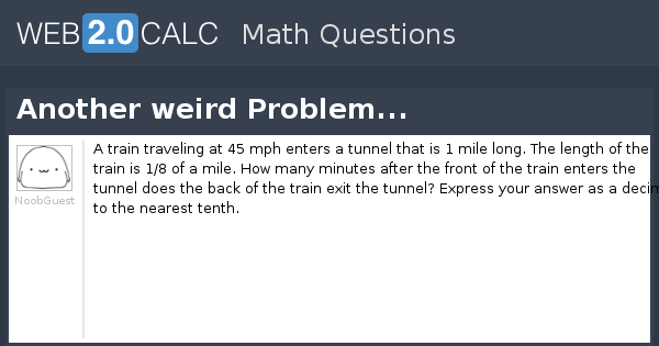 View Question Another Weird Problem