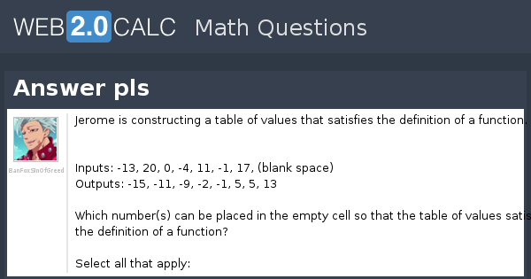 View question - Answer pls