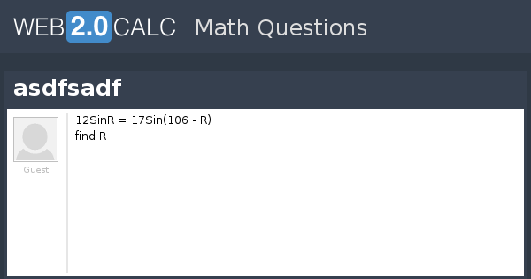 View question - asdfsadf