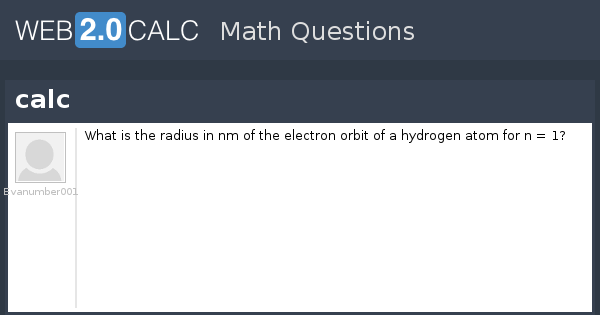 View question - calc