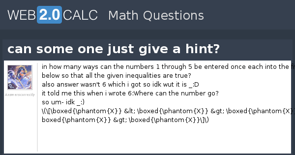 View question - can some one just give a hint?