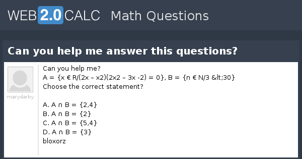View question - Can you help me answer this questions?