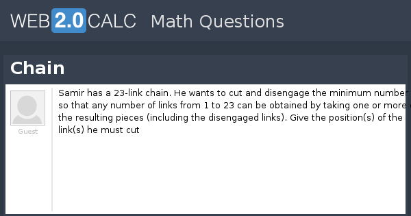 View question - Chain