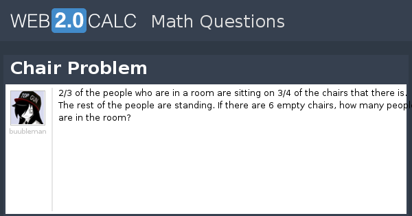 View Question Chair Problem