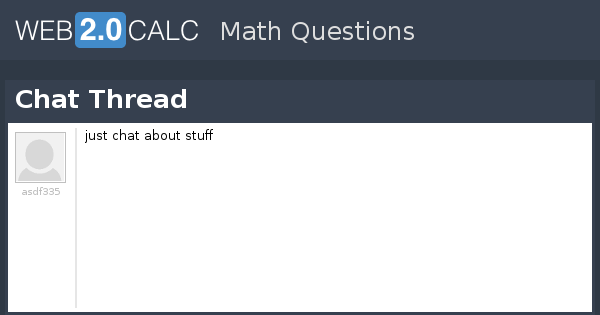 View question - Chat Thread
