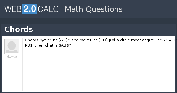 View question - Chords
