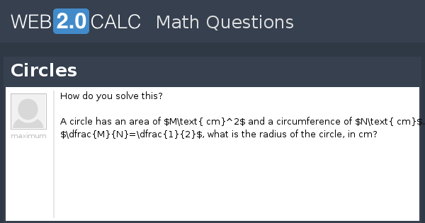 View question - Circles