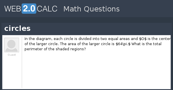 View question - circles