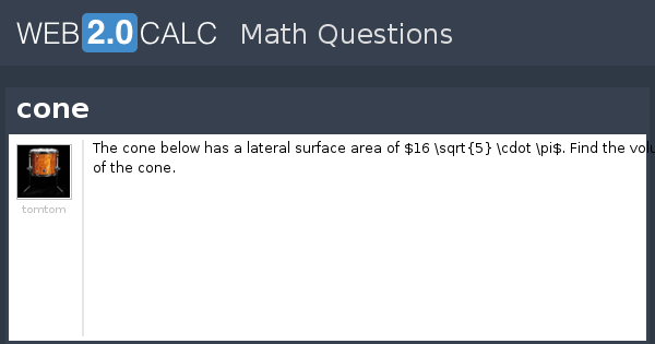 View question - cone