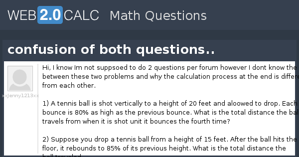 View question - confusion of both questions..