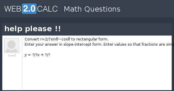View question - help please