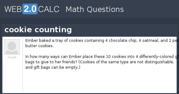View question - cookie counting