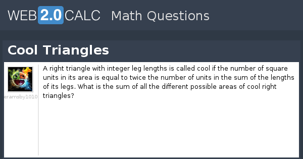 View question - Cool Triangles