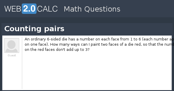 View Question Counting Pairs 