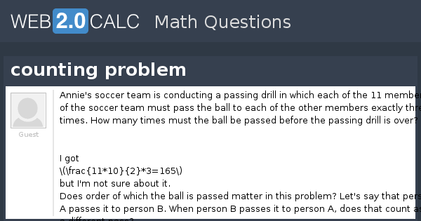 View question - counting problem