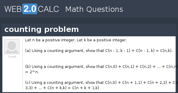 View question - counting problem