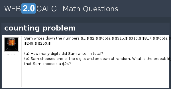 View question - counting problem