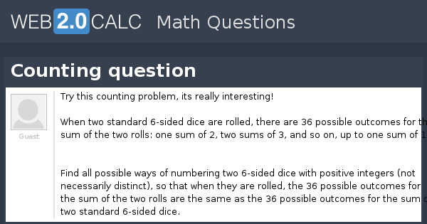 View question - Counting question