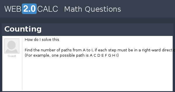 View question - Counting
