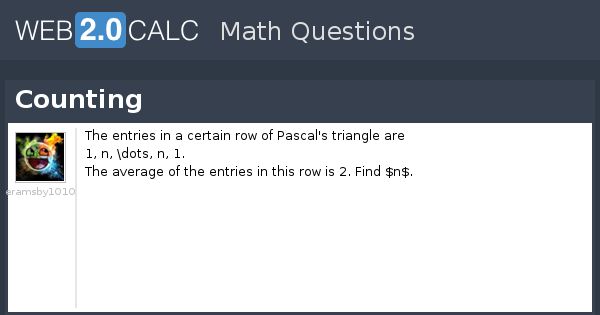 View question - Counting