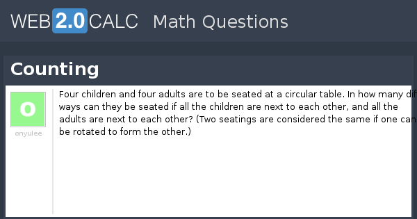 View question - Counting