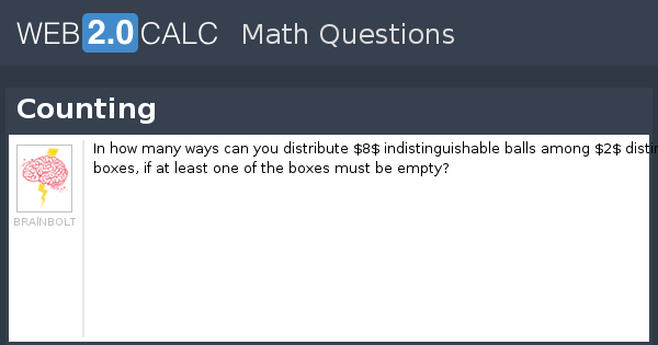 View question - Counting