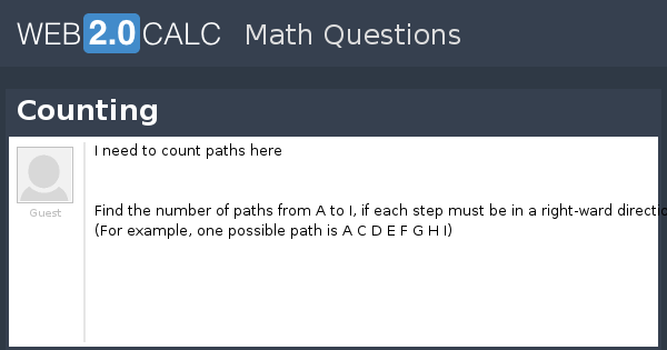 View question - Counting