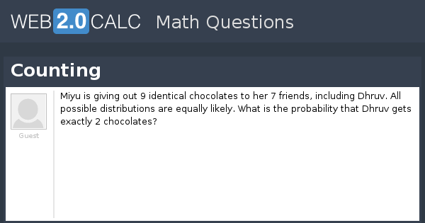 View question - Counting