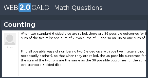 View question - Counting