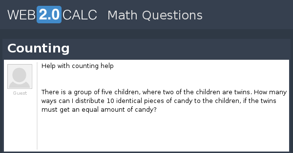 View question - Counting