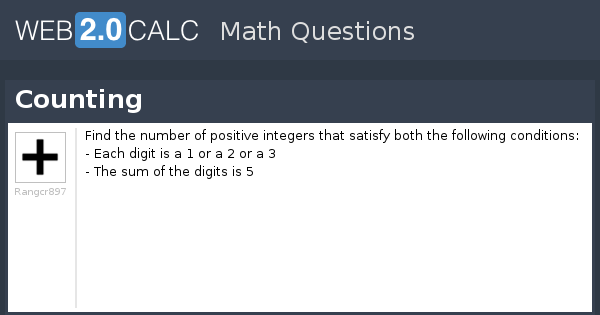 View question - Counting