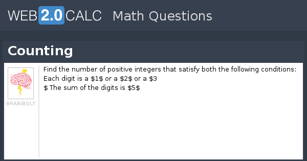 View question - Counting