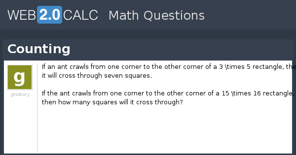 View question - Counting