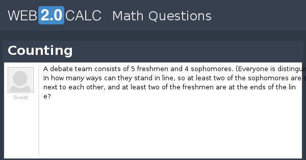View question - Counting