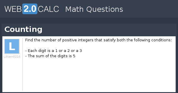 View question - Counting