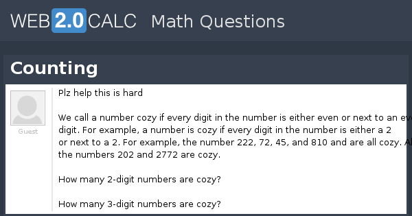 View question - Counting