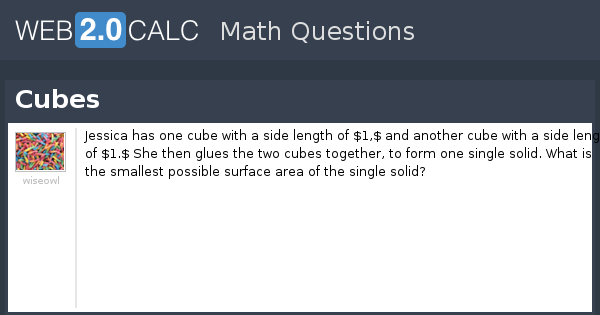 View question - Cubes