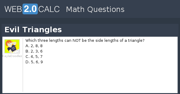 View question - Evil Triangles