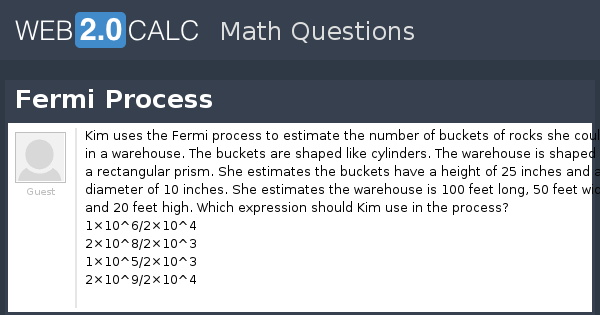 View question - Fermi Process