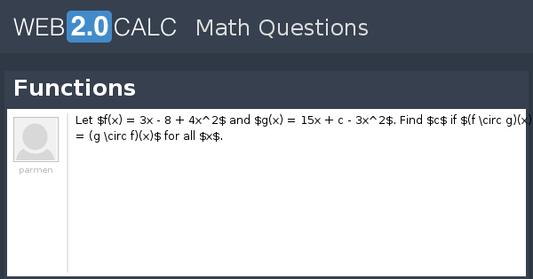 View question - Functions