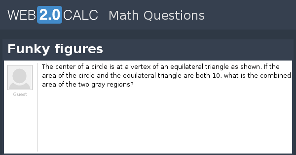 View question - Funky figures
