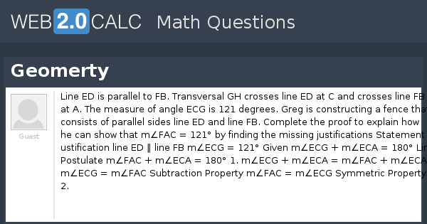 View question - Geomerty
