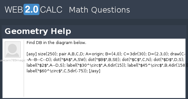 View question - Geometry Help