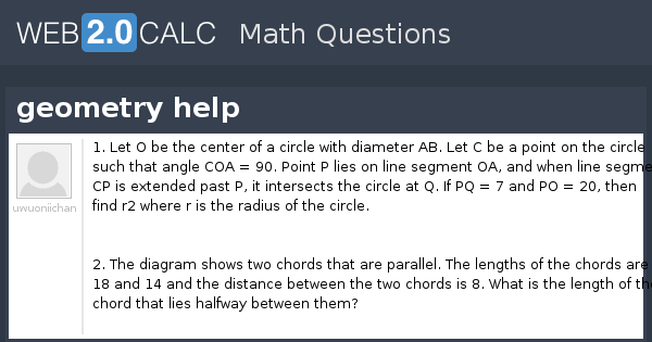 View question - geometry help