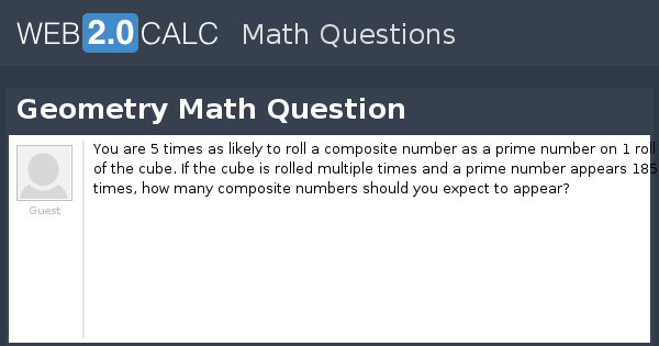 View question - Geometry Math Question