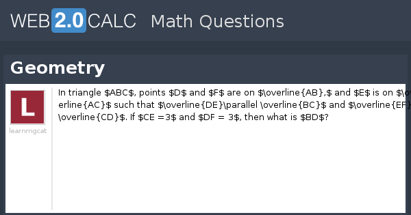 View question - Geometry